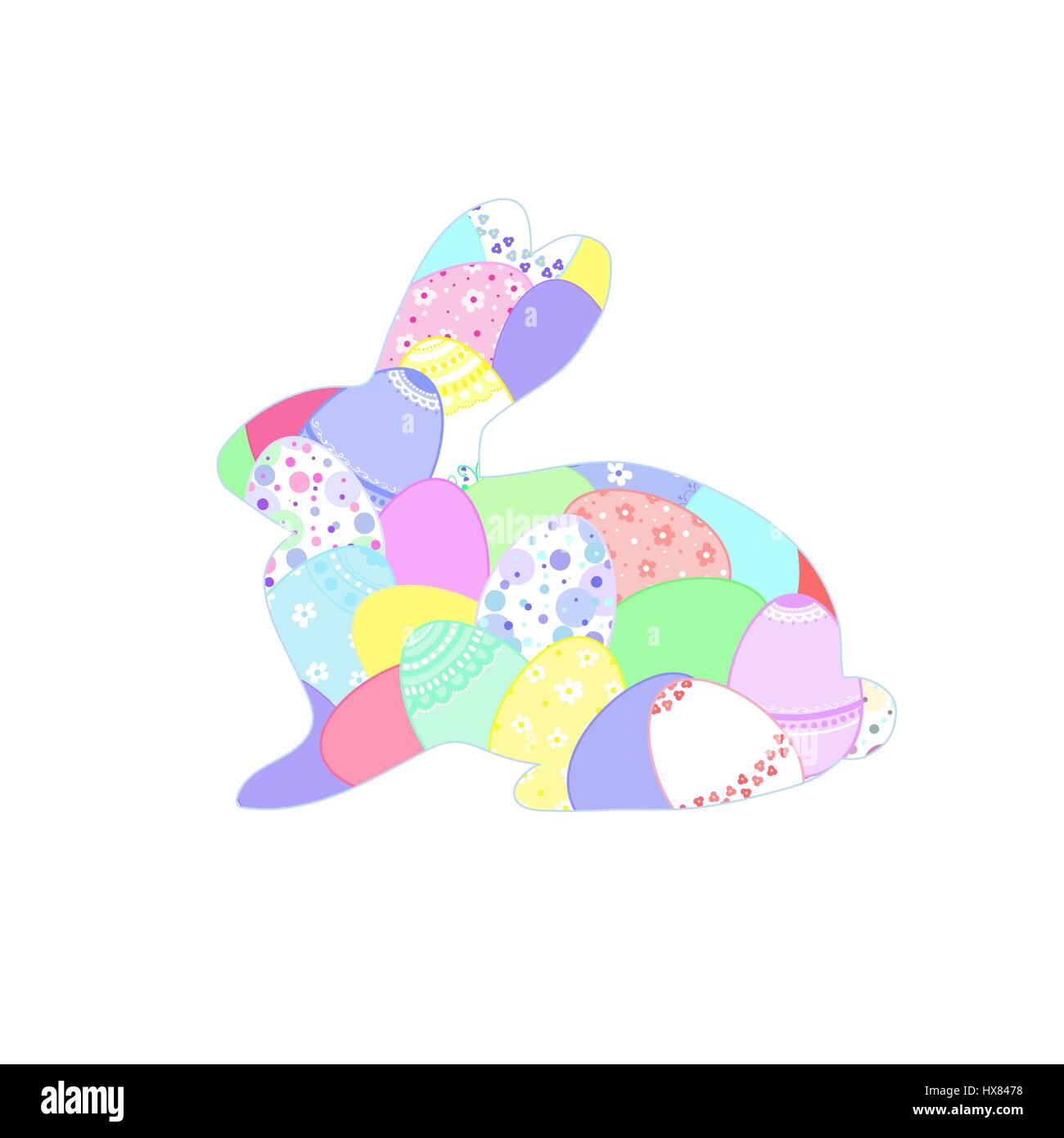 Rabbit silhouette Stock Vector Images - Alamy