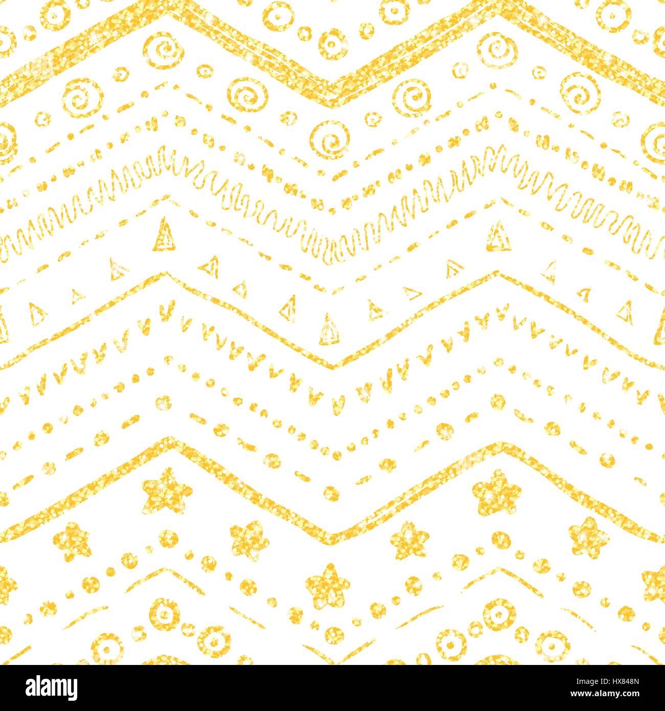 Vector seamless pattern of hand-drawn elements on a white background ...