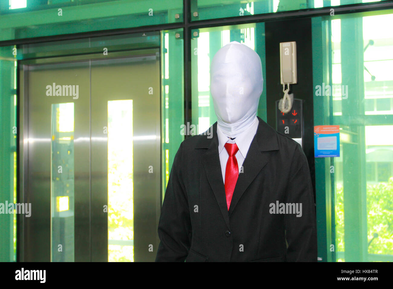 Bangkok - Dec 28: An unidentified Japanese anime cosplay pose in COSCOM ...
