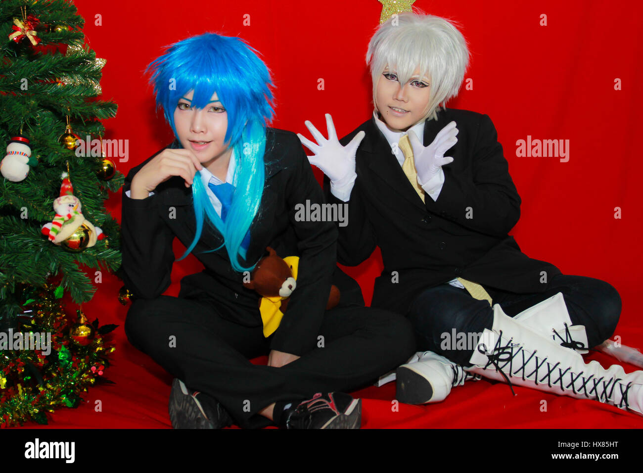 Bangkok - Dec 28: An unidentified Japanese anime cosplay pose in COSCOM ...