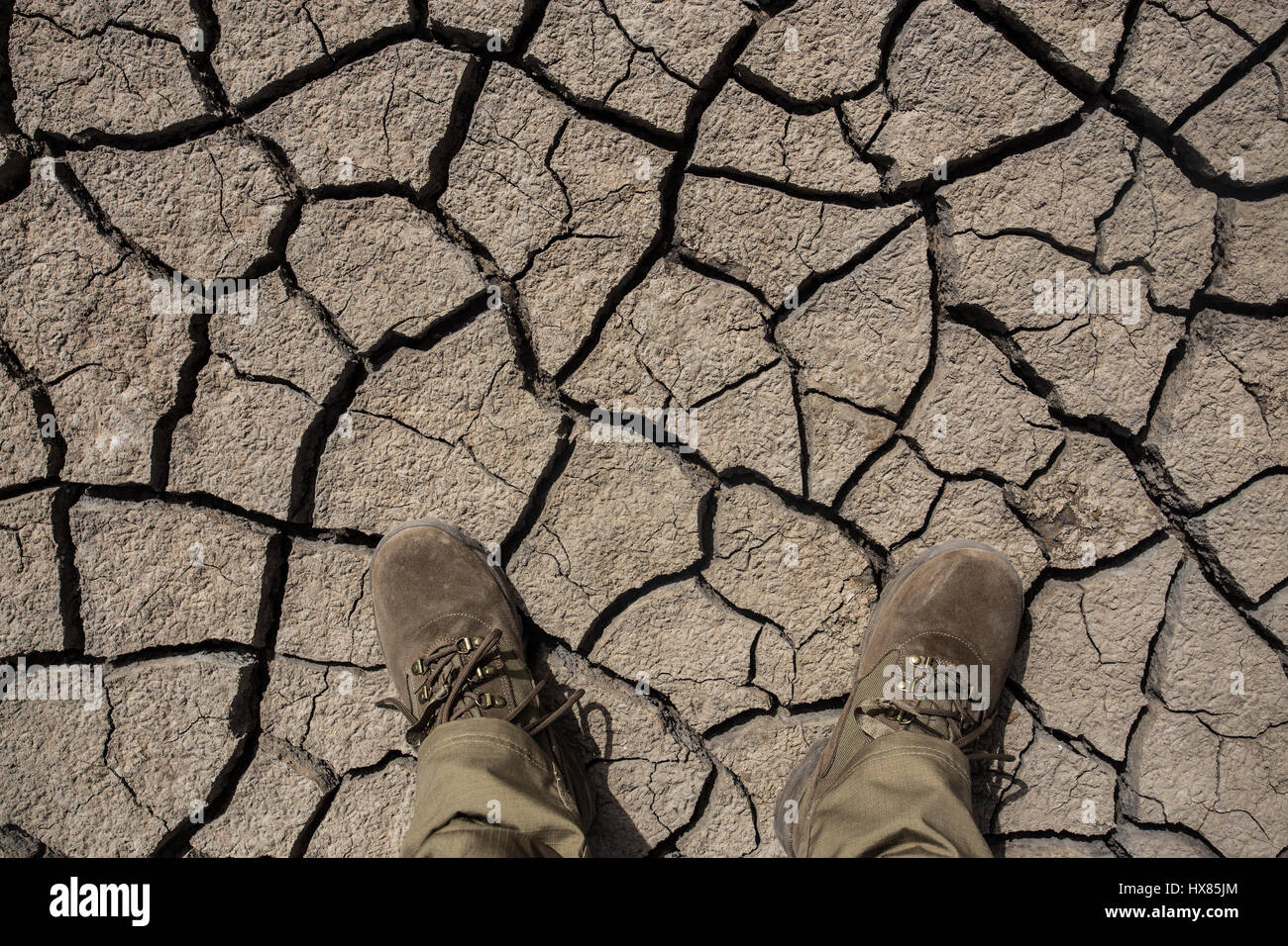 On the rugged, dry soil of Africa Stock Photo - Alamy