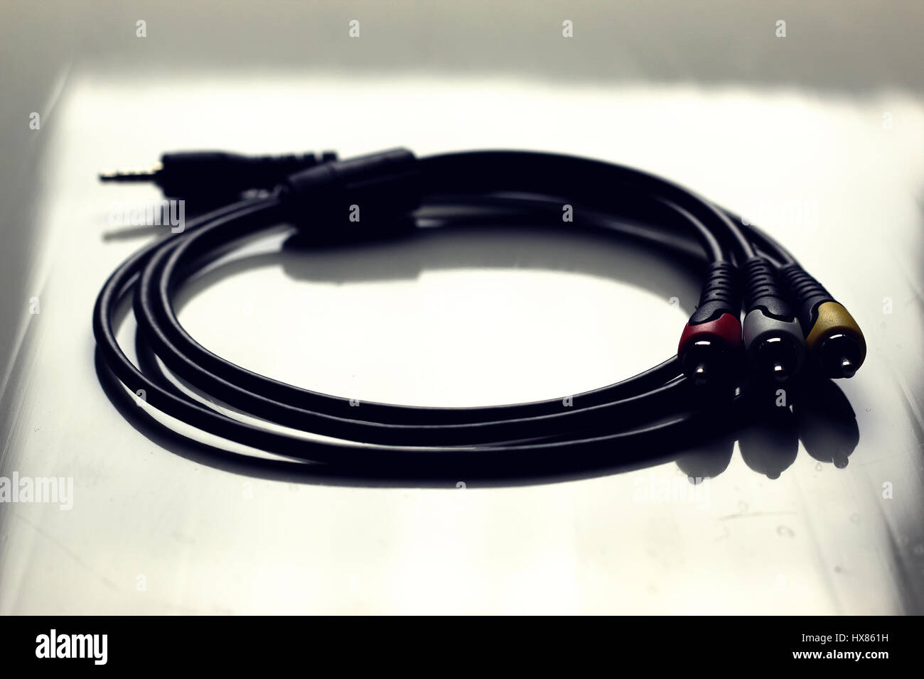 wire tulip cable macro Stock Photo - Alamy