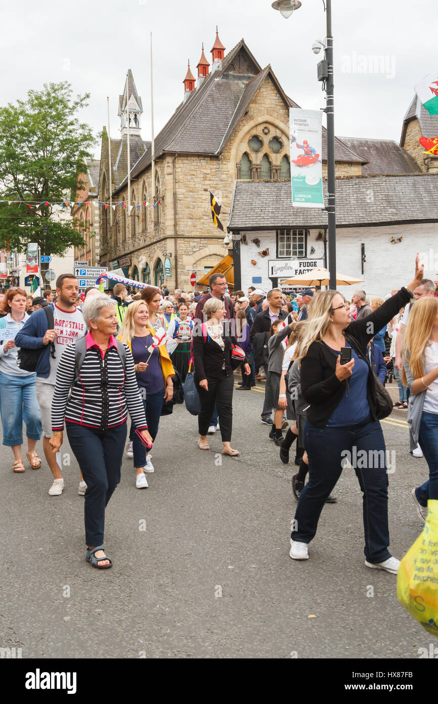 Local people visitors and performers from around the world taking part ...