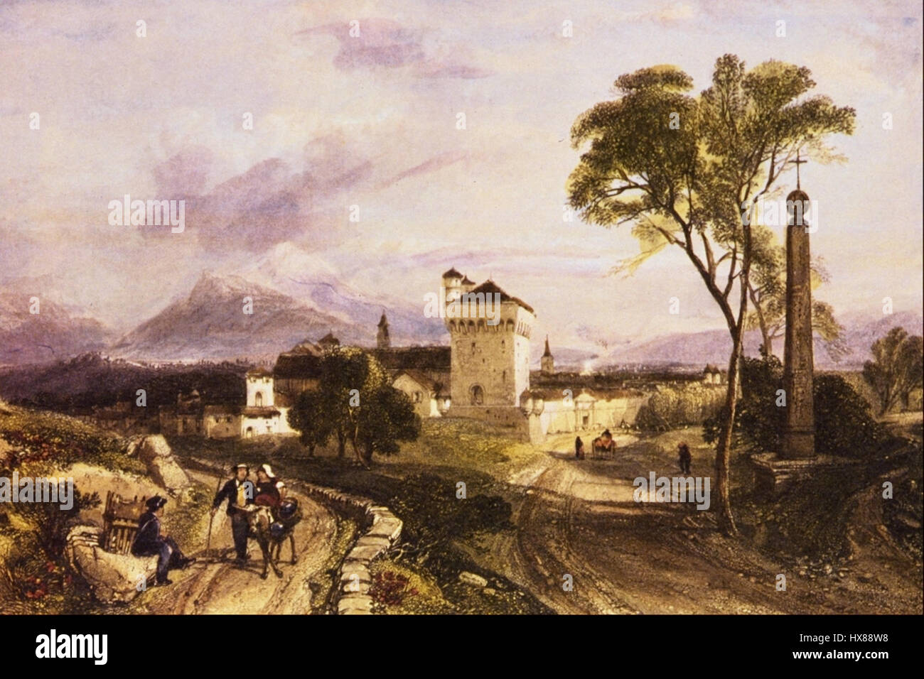 James Duffield Harding's 'Mediterranean Village' is a landscape ...