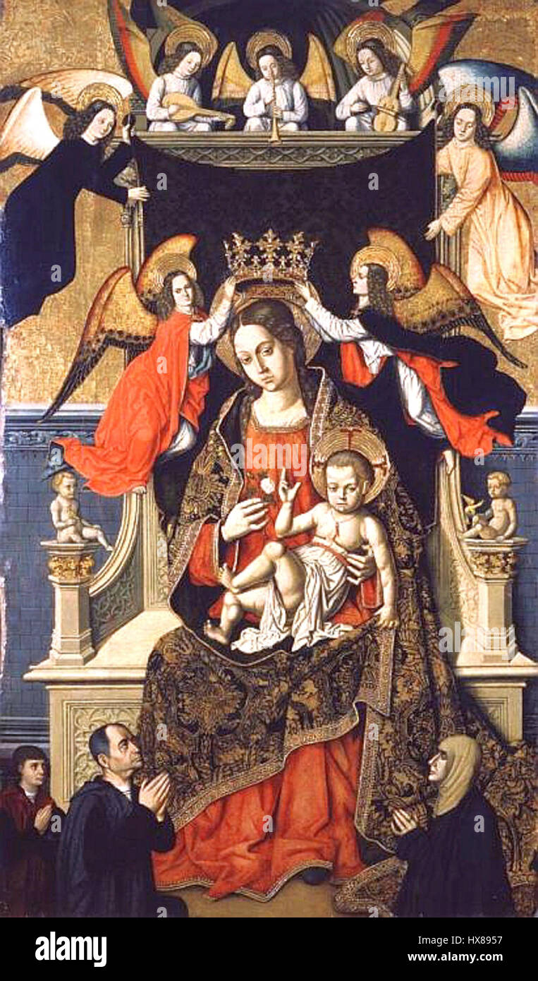 This artwork depicts the Mare de Deu comitents (Our Lady of the ...
