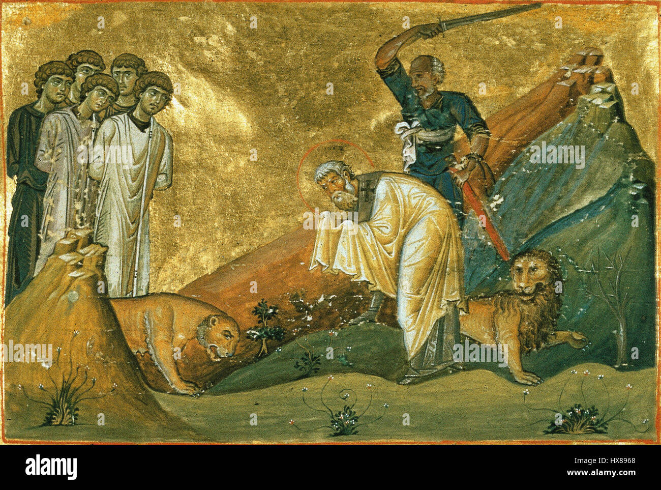 The 'Menologion of Basil' is an illuminated manuscript from the ...