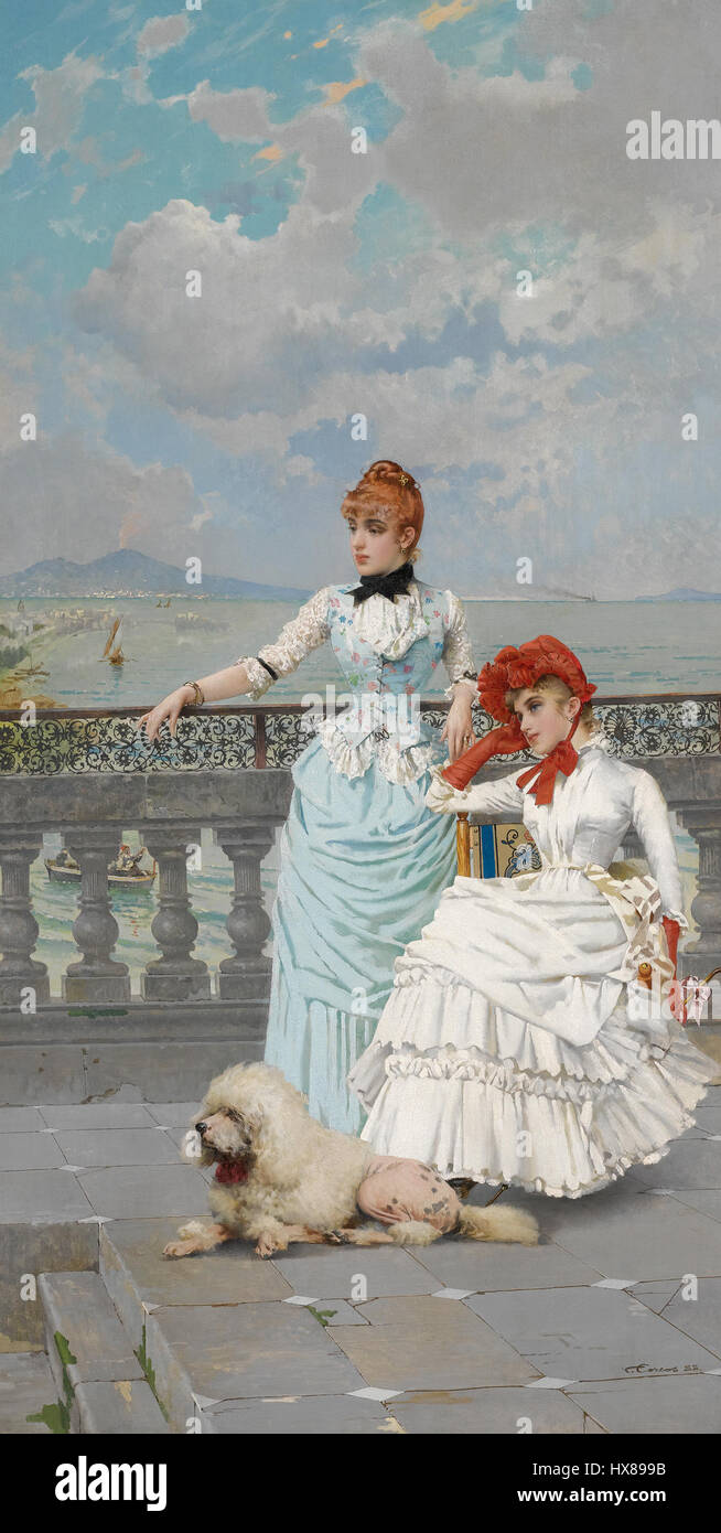 'Neapolitan Beauties' is a painting by Italian artist Vittorio Matteo ...