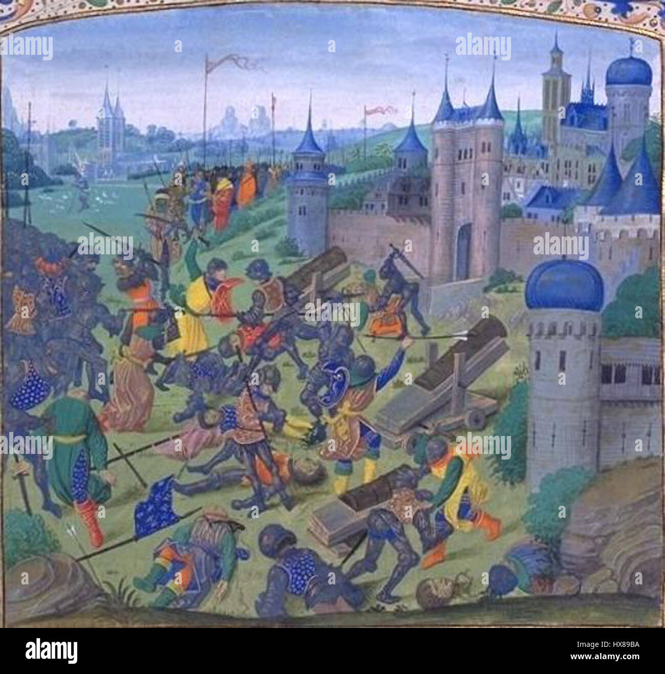 The final battle of Nicopol in 1398, depicted in this artwork ...