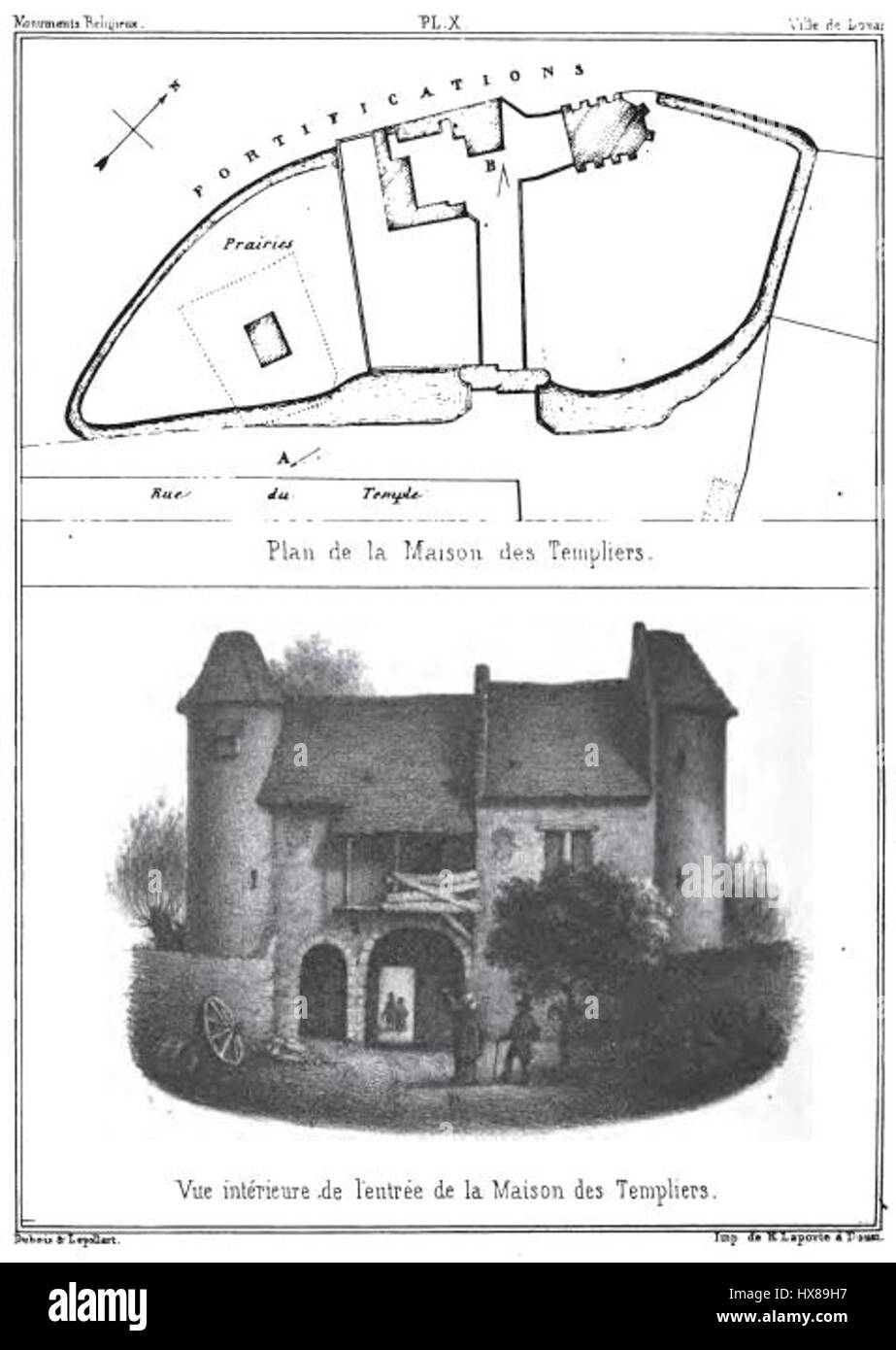 The 'Maisons des Templiers' is a historical building located in France ...
