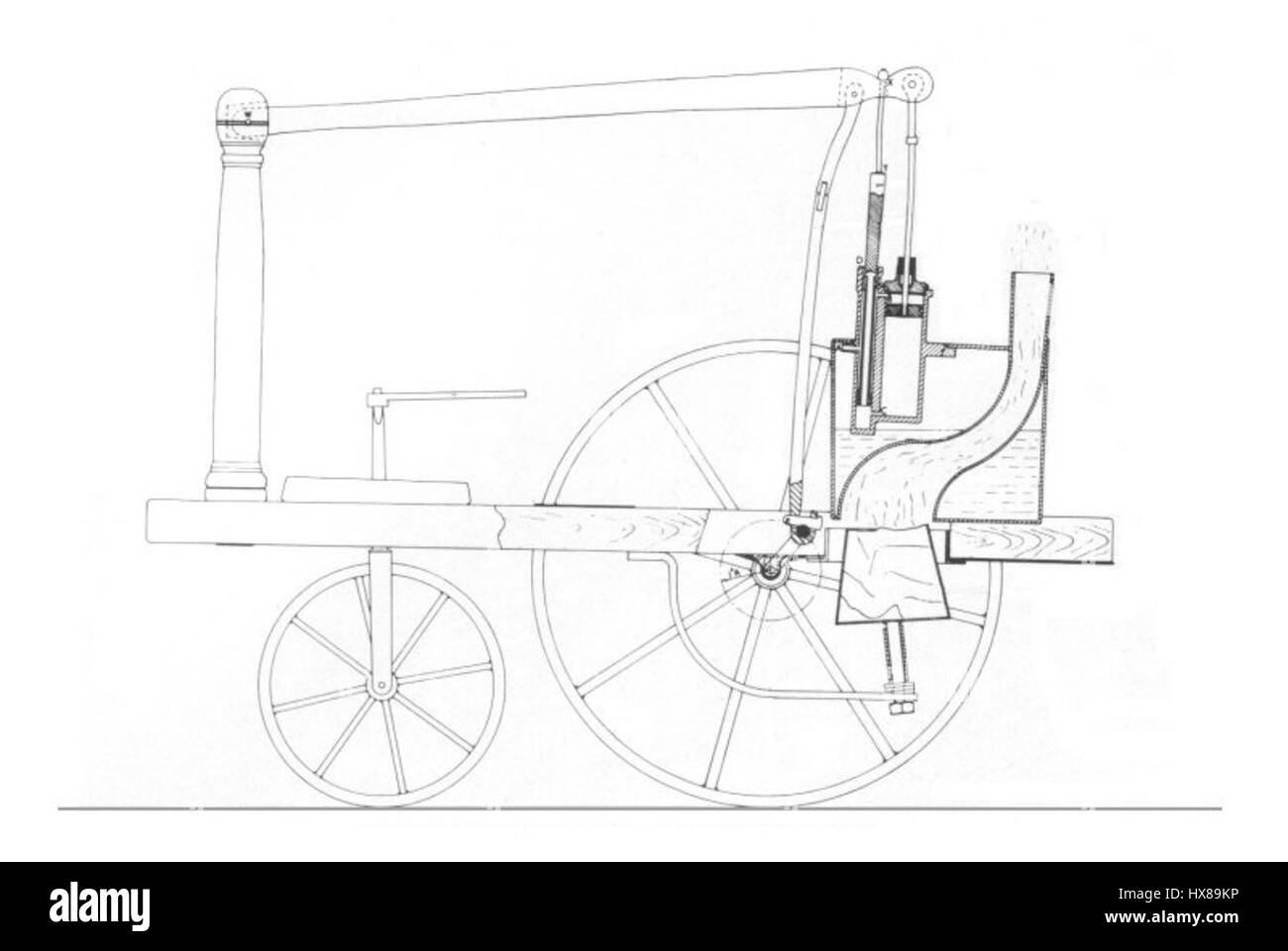 Early steam carriage Cut Out Stock Images & Pictures - Alamy