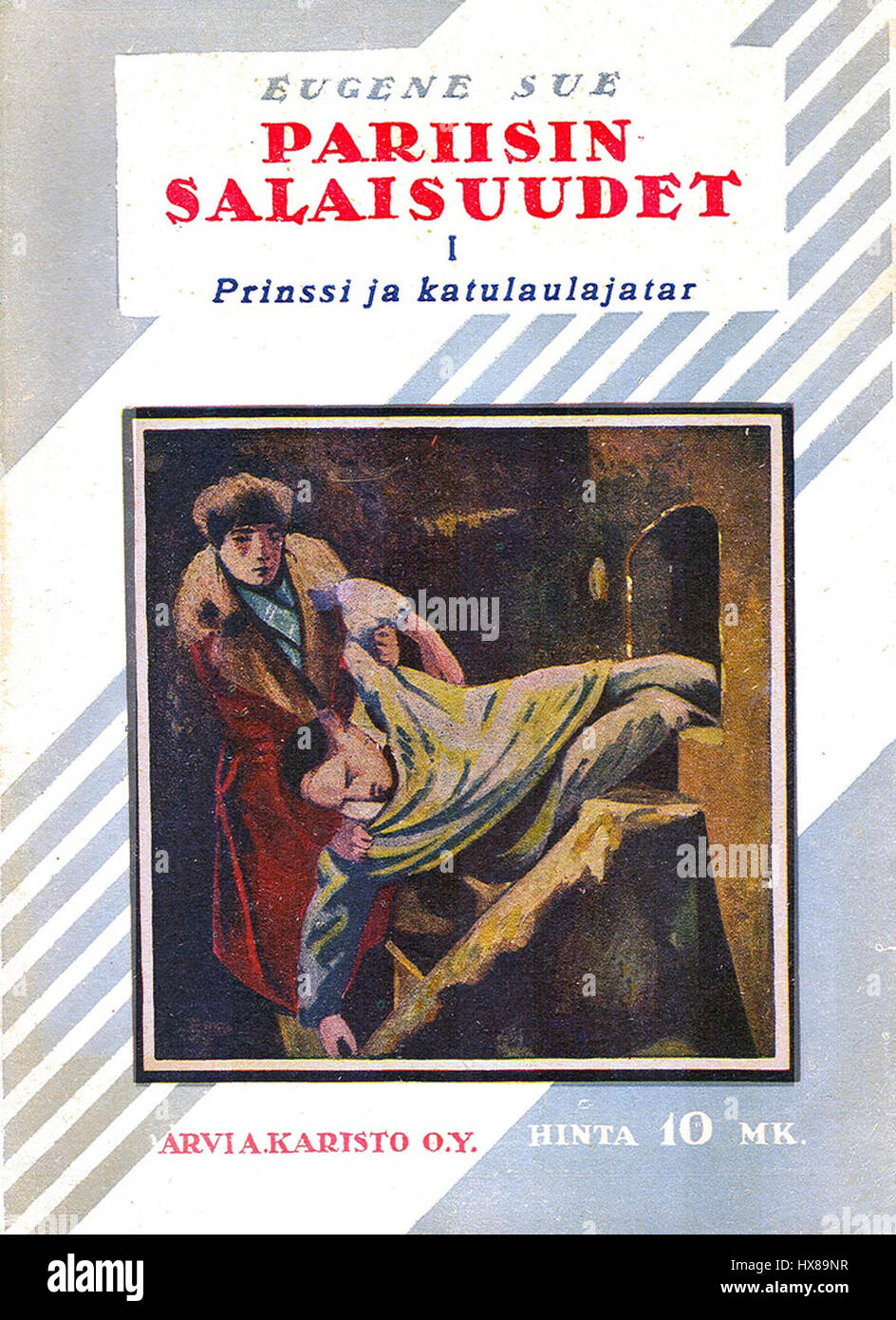 The Finnish cover of 'Mystères de Paris' presents a unique ...