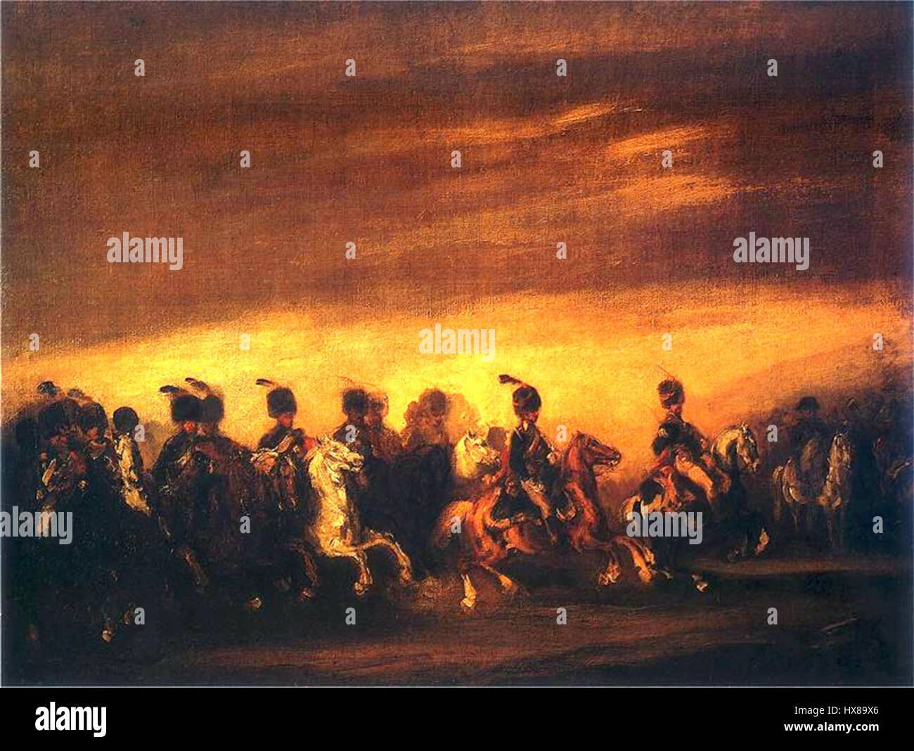 The Napoleonic parade depicts a military procession during Napoleon ...