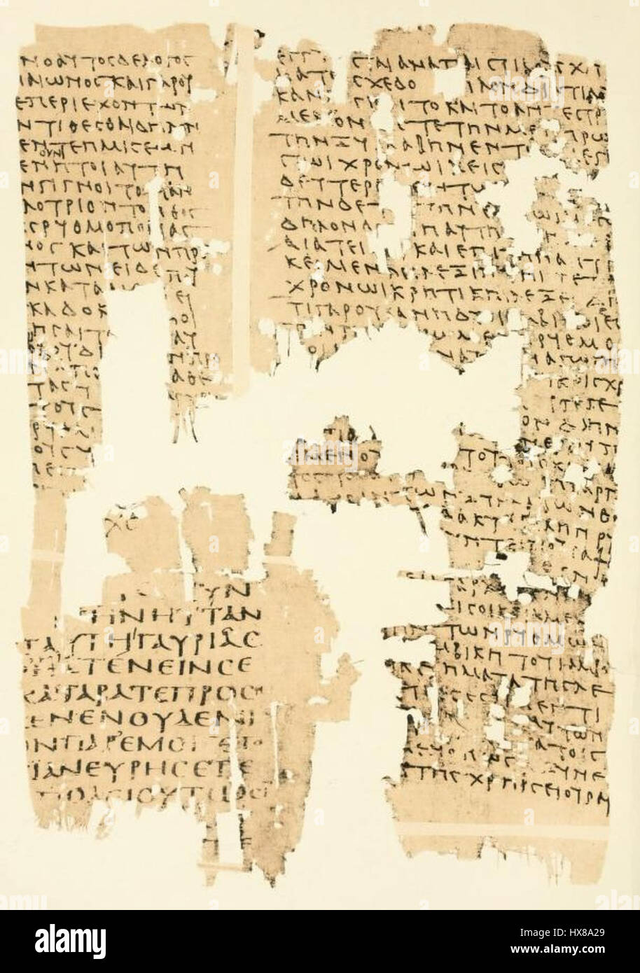 Oxyrhynchus papyri hi-res stock photography and images - Alamy