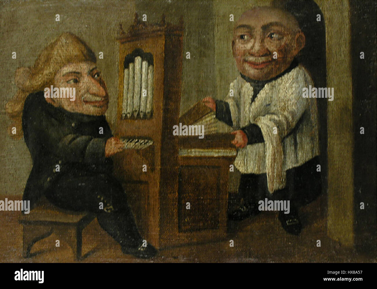 Organist und Mesner Stock Photo - Alamy