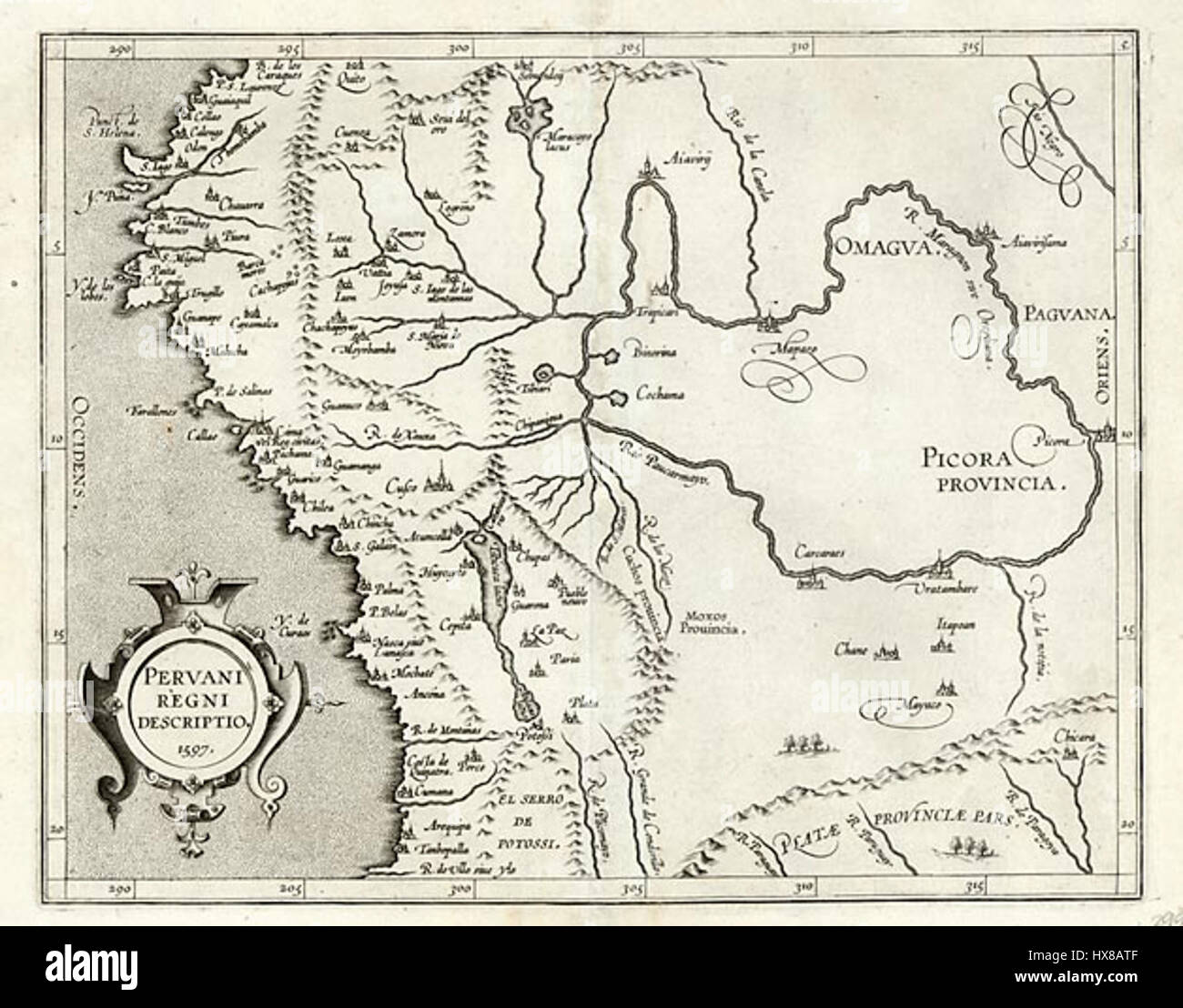 Peruvani Regni Descriptio Stock Photo - Alamy