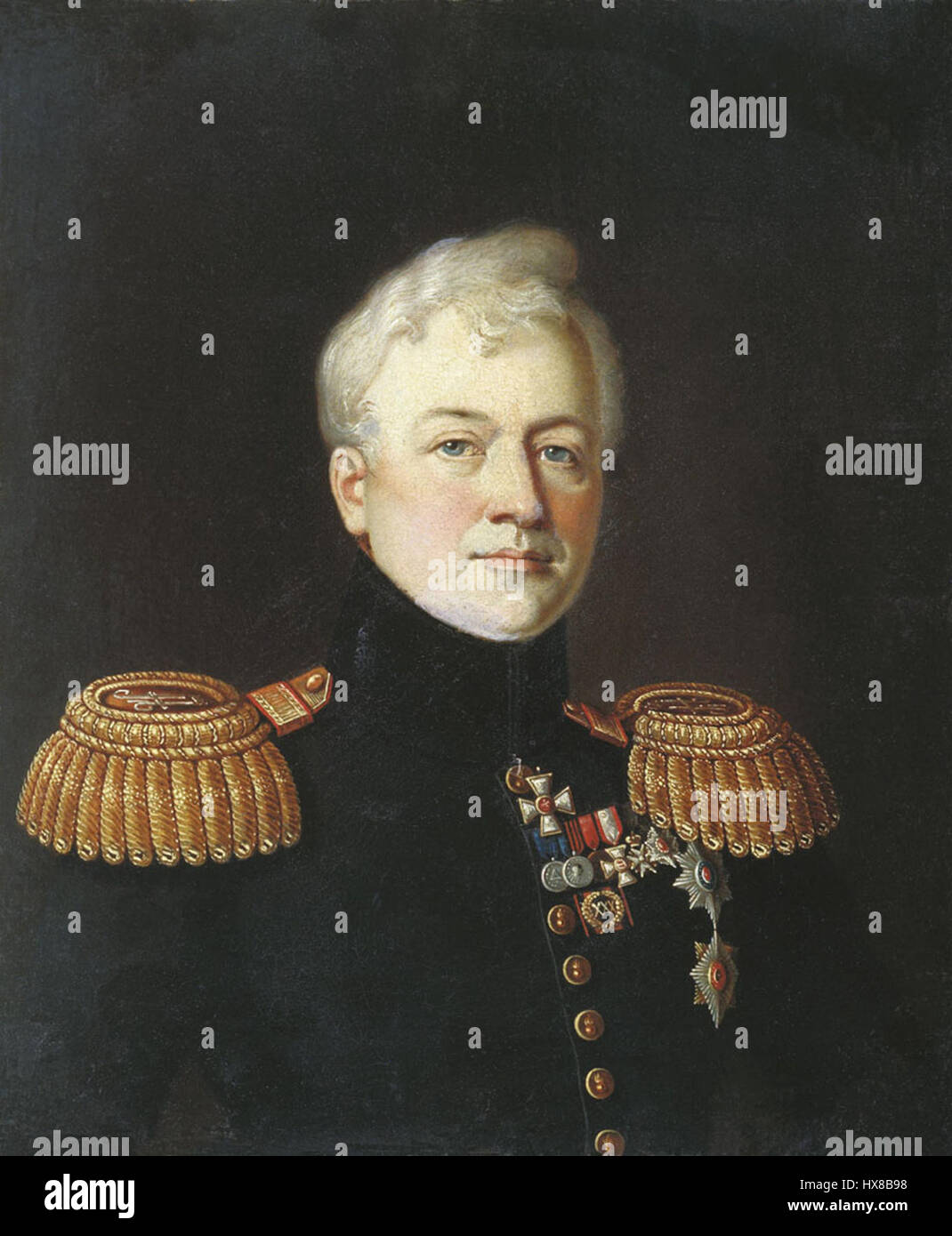 This portrait, created in 1834-1835, depicts Prince D.V. Golitsyn, a ...