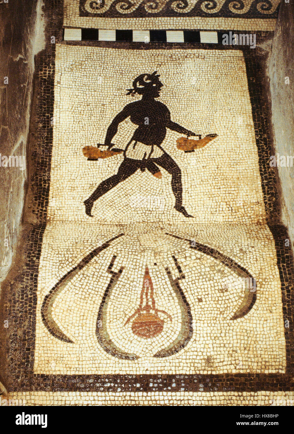 The House of Menander in Pompeii features a caldarium mosaic, depicting ...