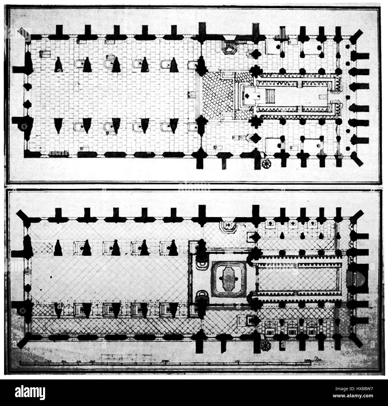 Floor plan church Black and White Stock Photos & Images - Alamy