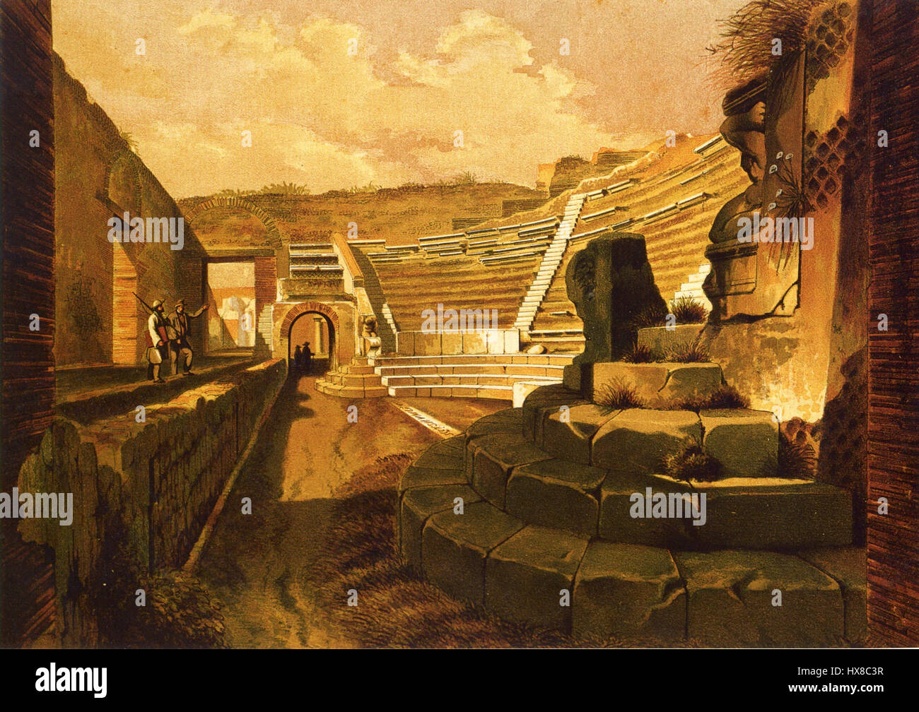 The Pompeii Odeion, an ancient Roman theater, was used for performances ...