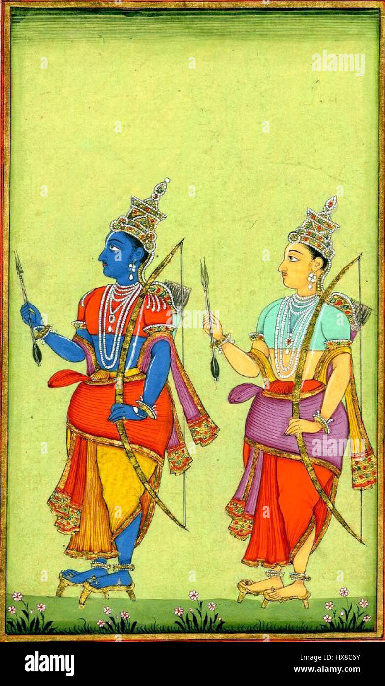 'Rama Lakshmana' depicts the legendary figures from the Hindu epic ...