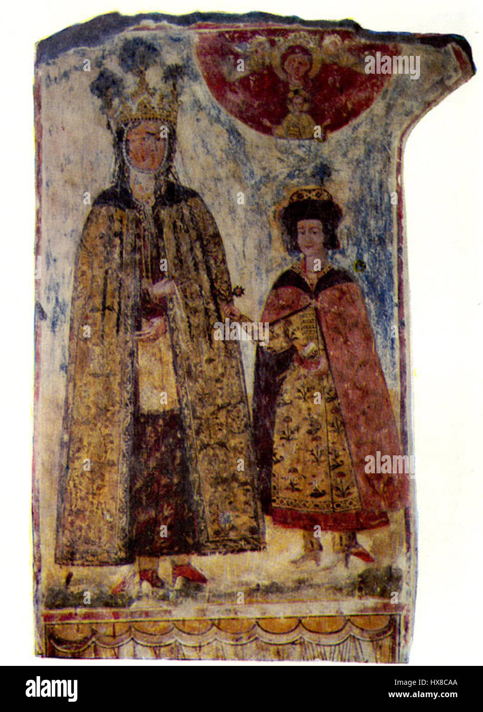 The fresco of Queen Mariam at Svetitskhoveli Cathedral in Georgia ...