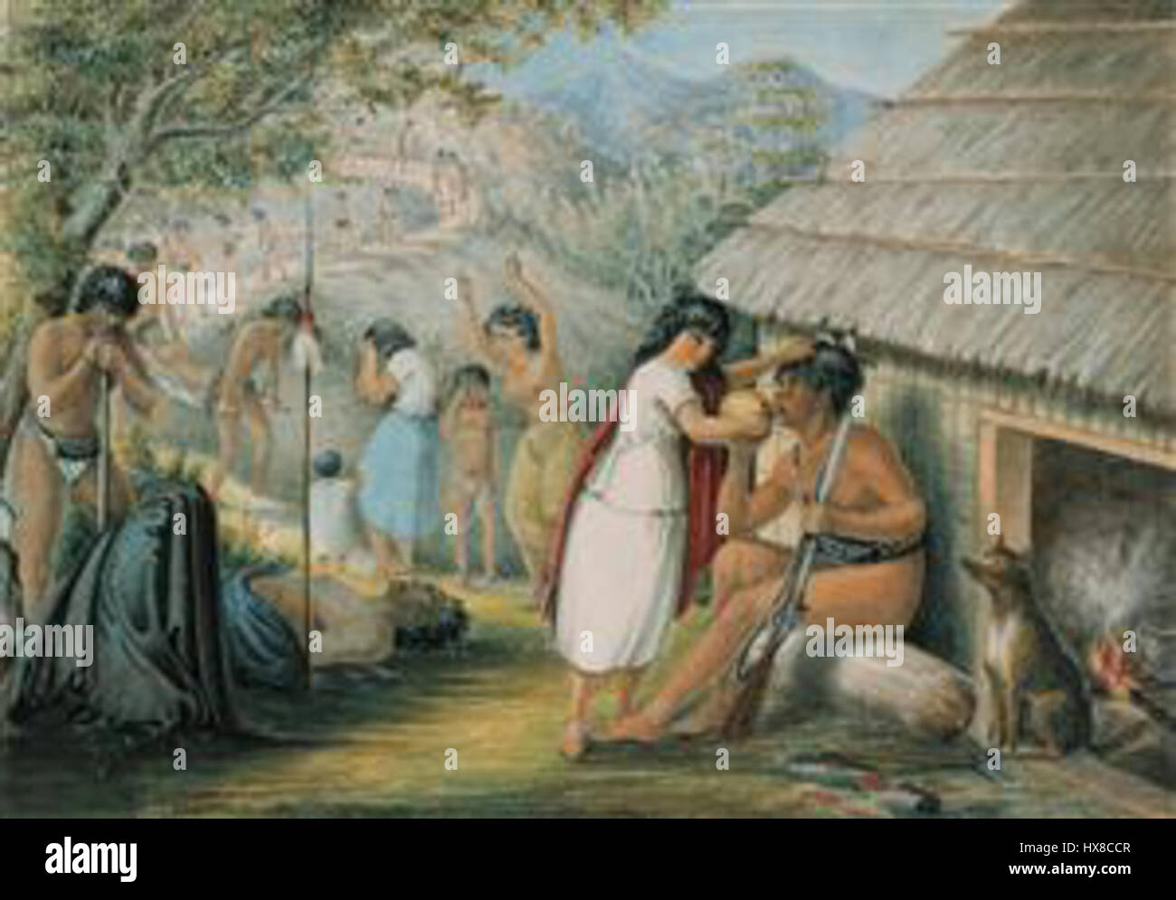 'Return of Warparty' is a depiction of a Native American war party ...