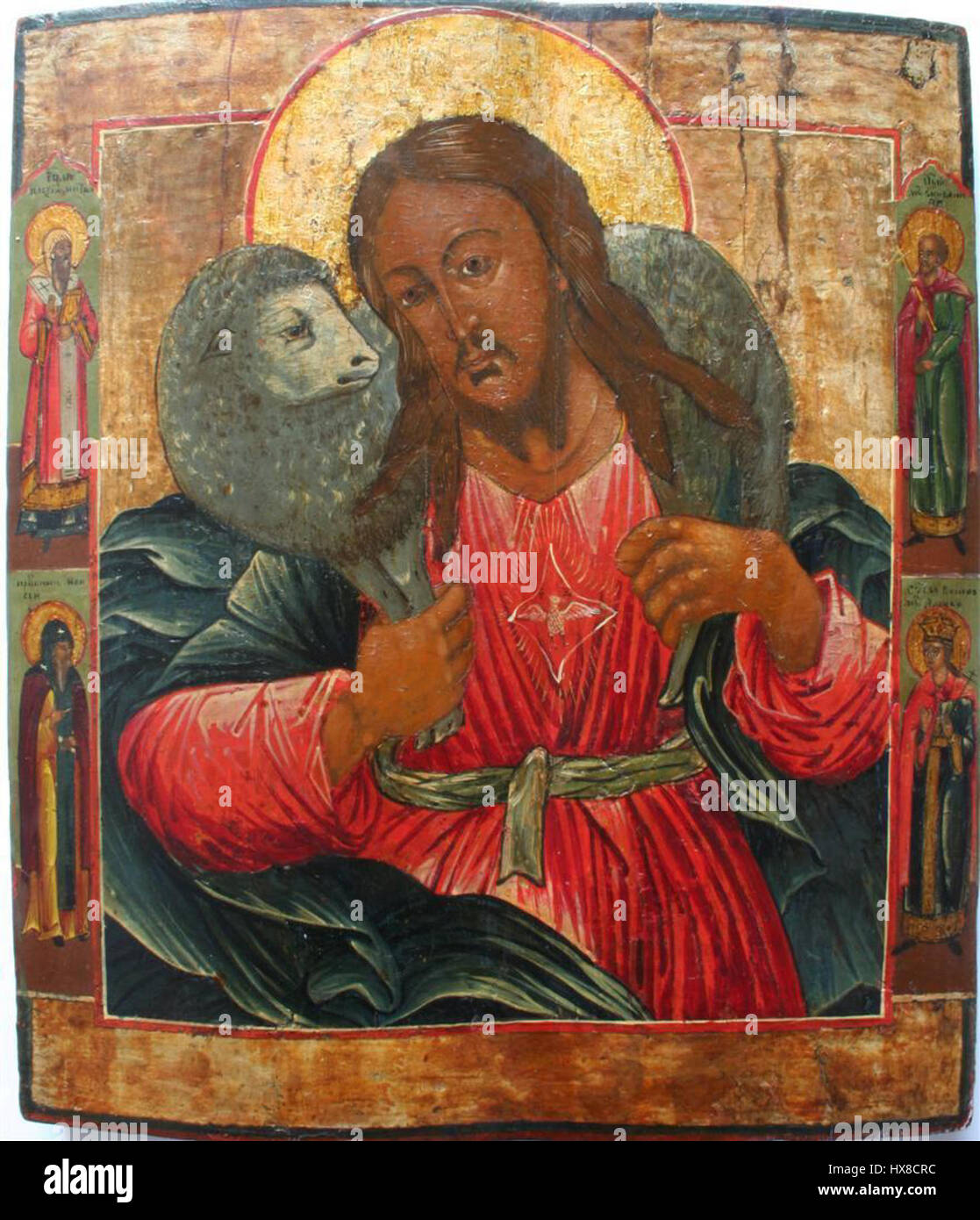 'Shep 01' is a portrait or depiction of a shepherd, potentially ...