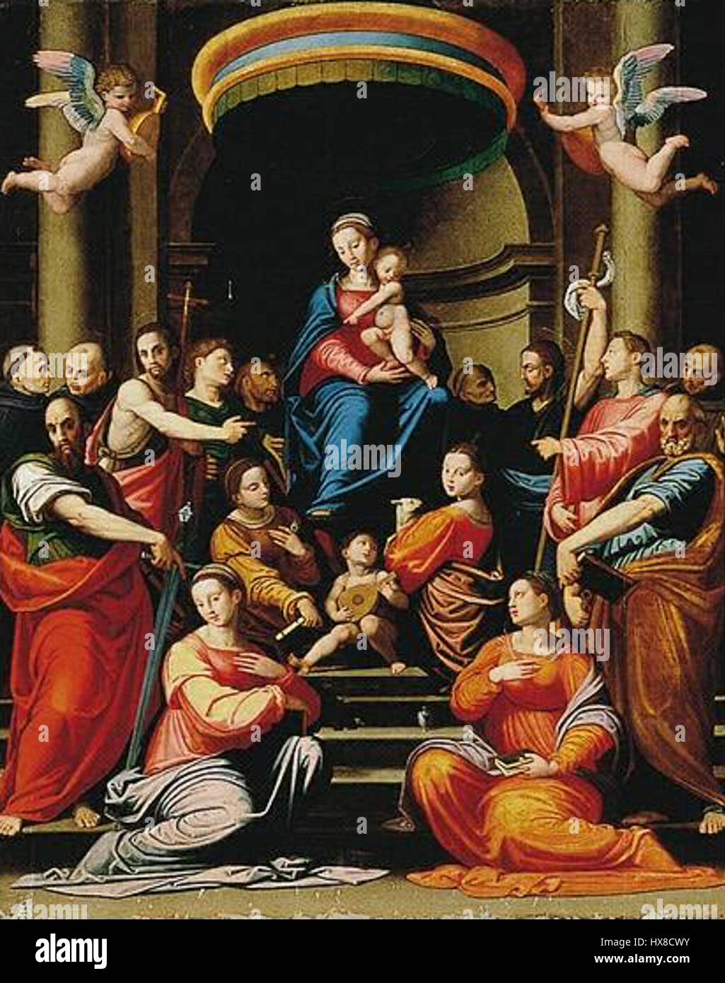 ‘Sacra Conversazione di fra Paolino’ is a Renaissance painting by an ...