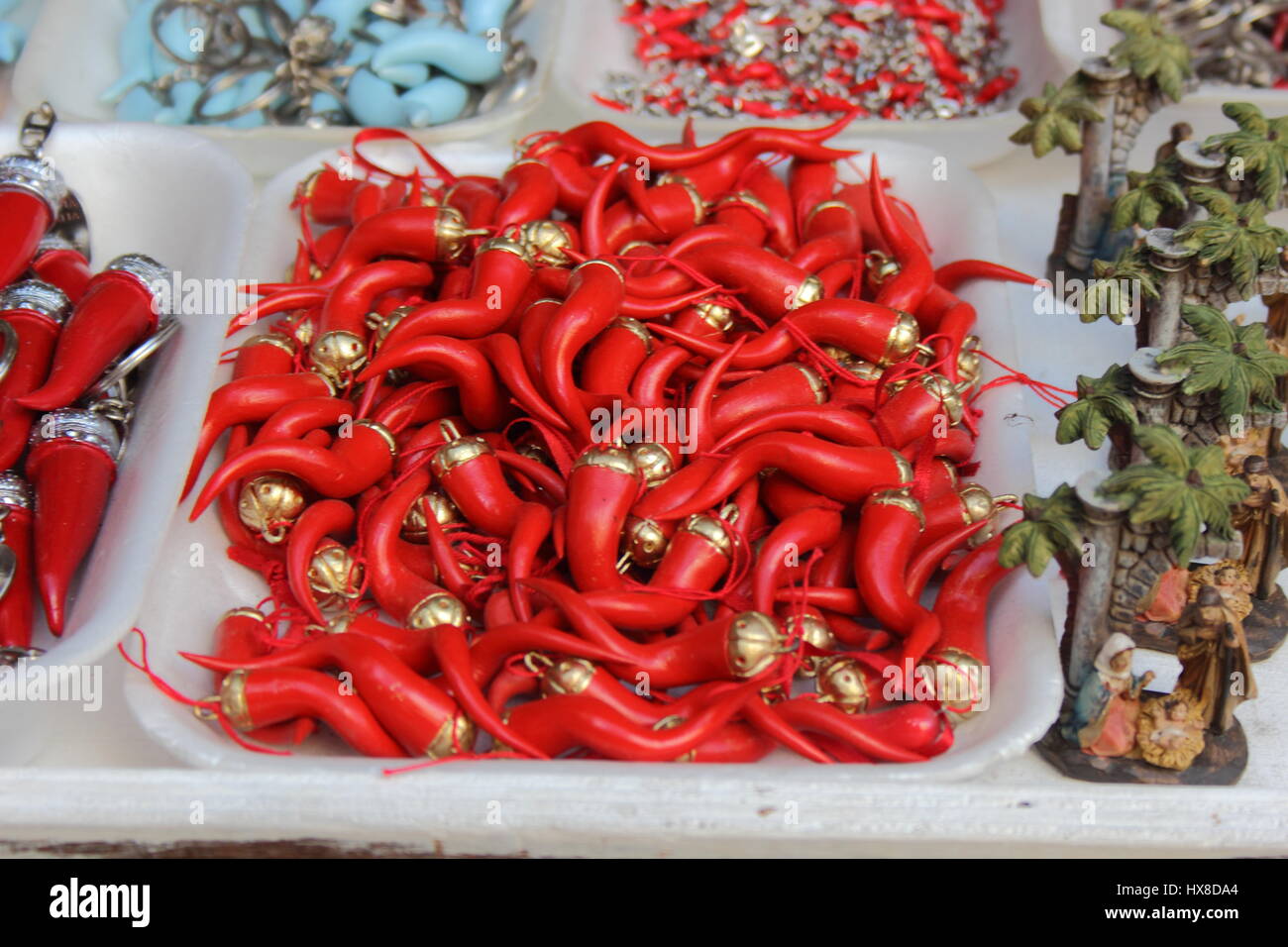 A collection of so called neapolitan Corni, an traditional good luck ...