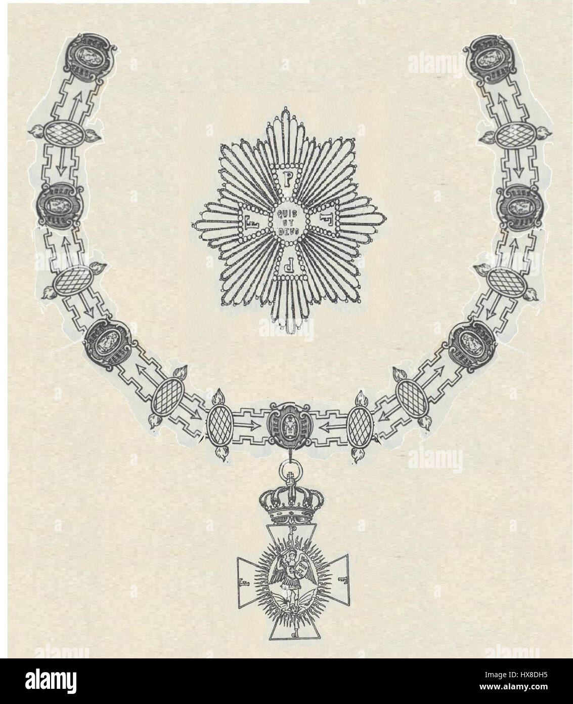 The 'Ster en keten van de Orde van de Heilige Michael Beieren' refers ...