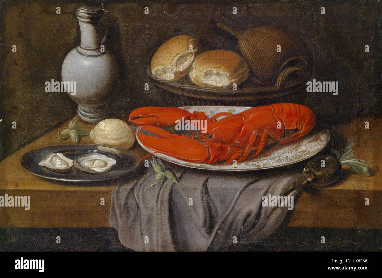 'Stillleben mit Hummer' (Still Life with Lobster) is a Dutch still life ...