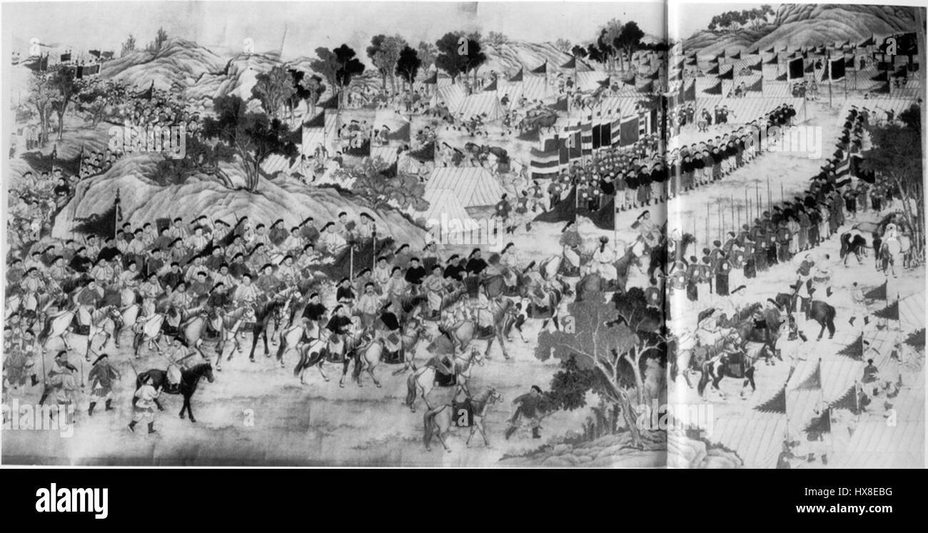 This artwork depicts the triumphal procession following a successful ...
