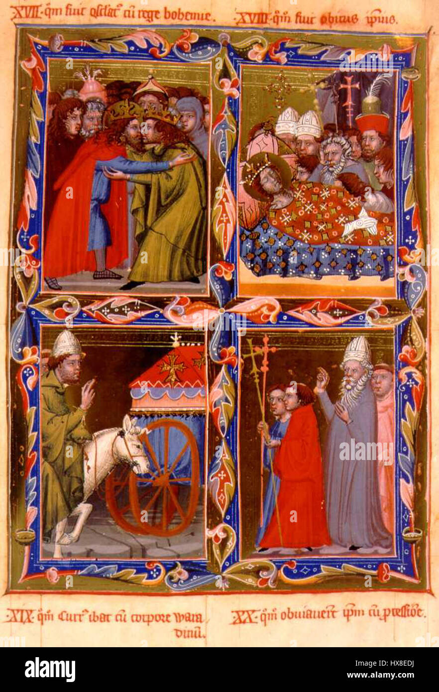 The 'Szent László legenda' (Legend of Saint Ladislaus) is a depiction ...