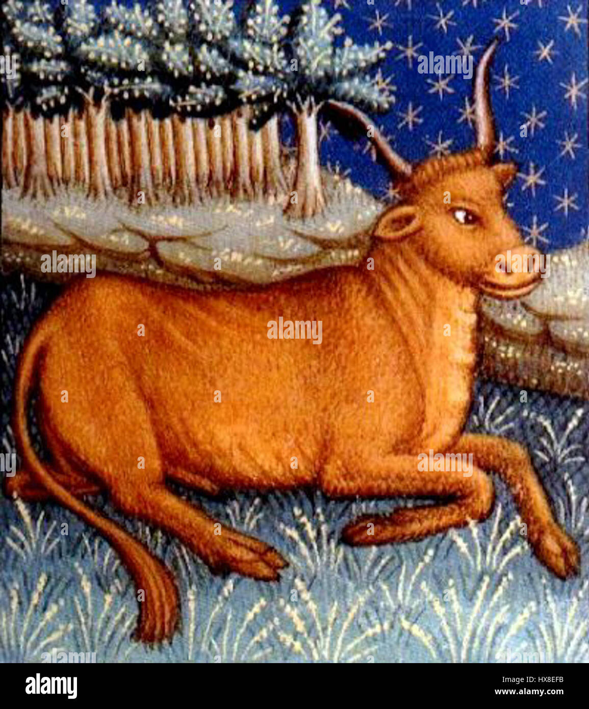 The image of Taurus, often depicted as a powerful, celestial bull ...
