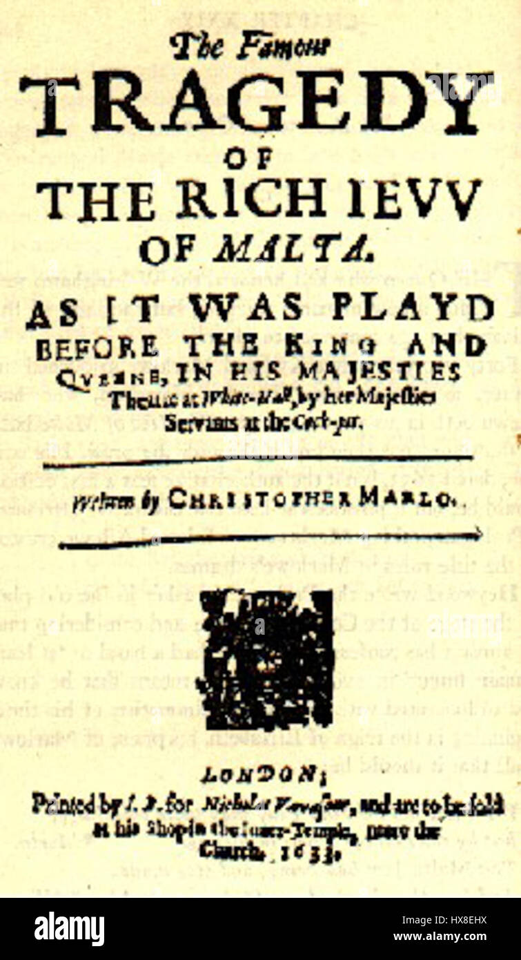 'The Jew of Malta' is a tragic play by Christopher Marlowe, first ...
