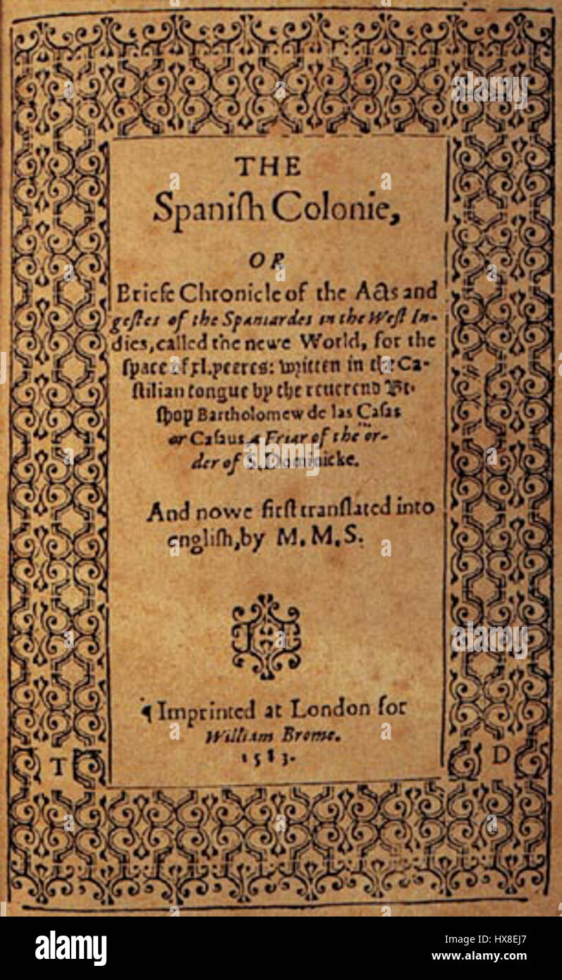 'The Spanish Colonie,' published in 1583 by William Brome in London, is ...