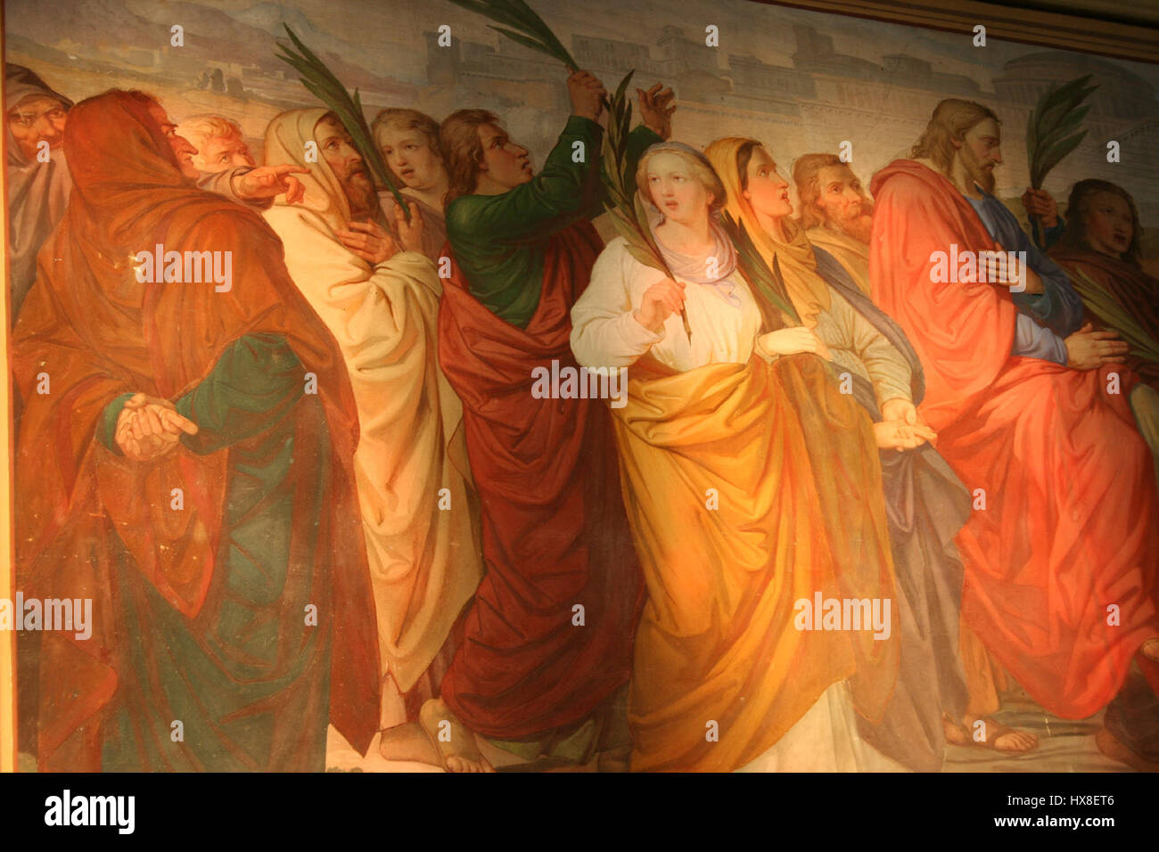 Jesus entering jerusalem hi-res stock photography and images - Alamy