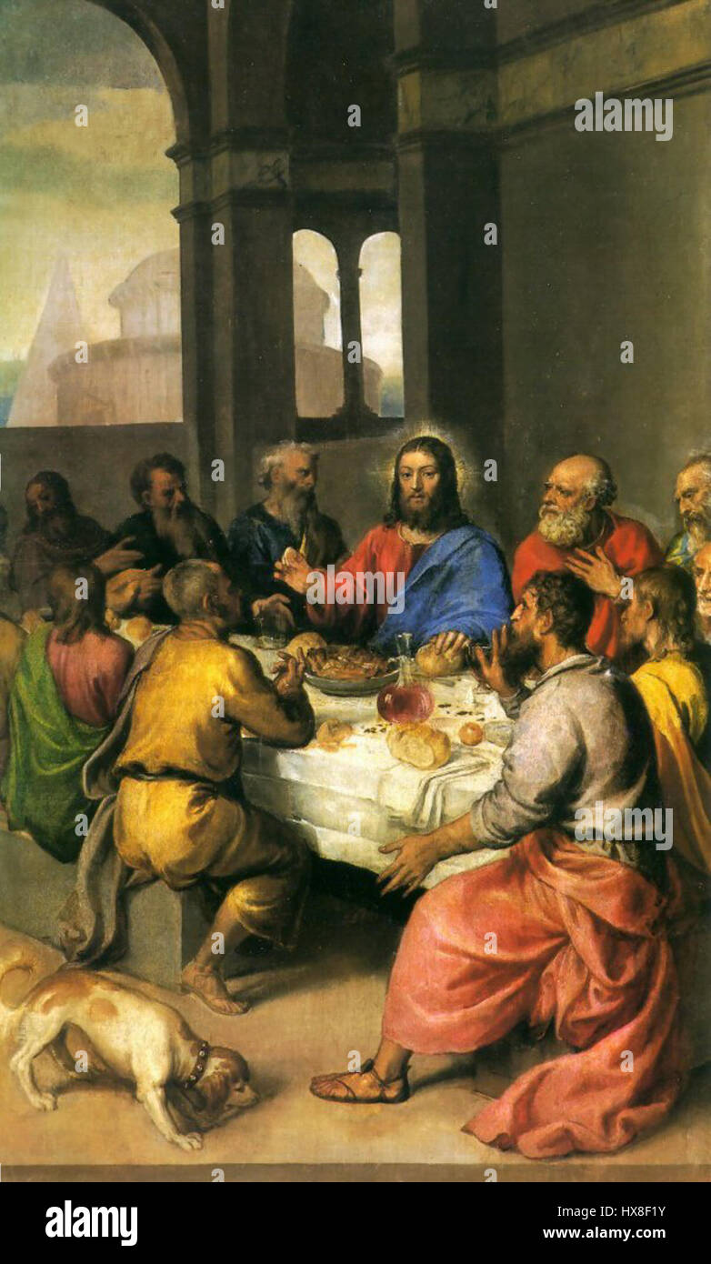 Titian’s 'Last Supper,' created around 1544, represents a masterful ...