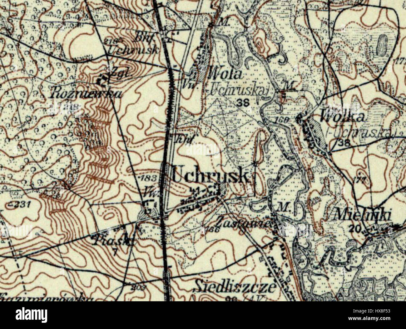Russian empire map 1915 hi-res stock photography and images - Alamy