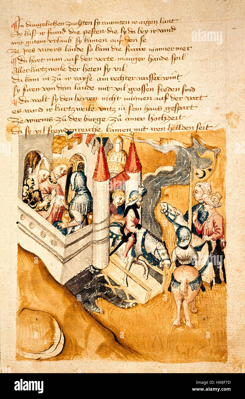 Siegfried als Bote in Worms Handschriftenabteilung Hundeshagenscher ...