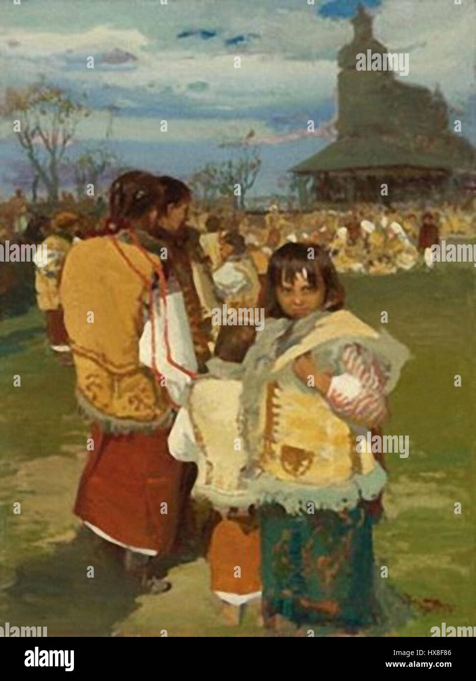 Trush Gagilky's 1921 piece explores abstract forms, with strong use of ...