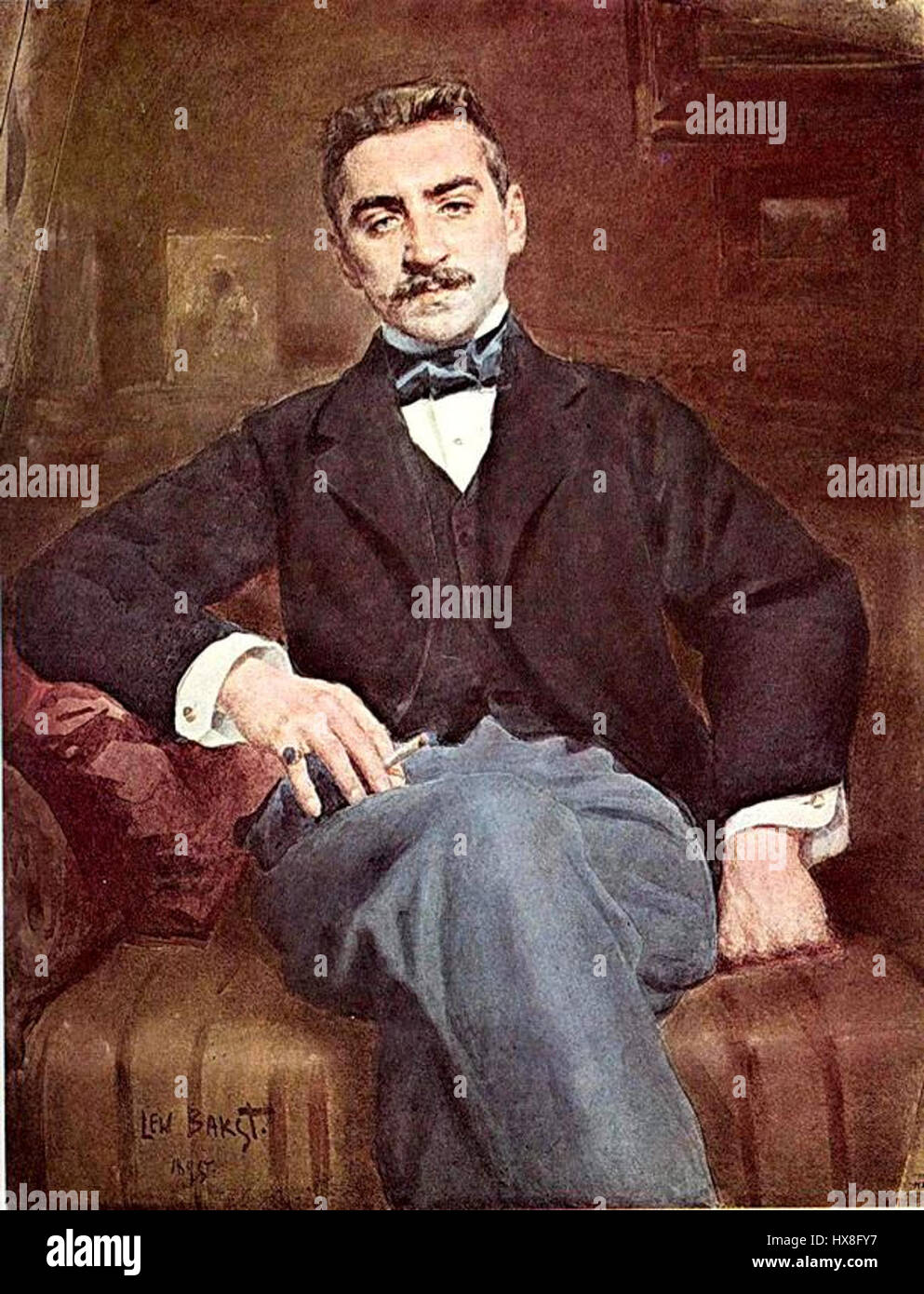 'W.F. Nouvelle' is a work by Leon Bakst from 1895, showcasing his ...