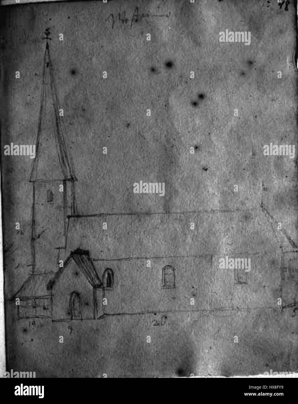 Map of churches hi-res stock photography and images - Alamy