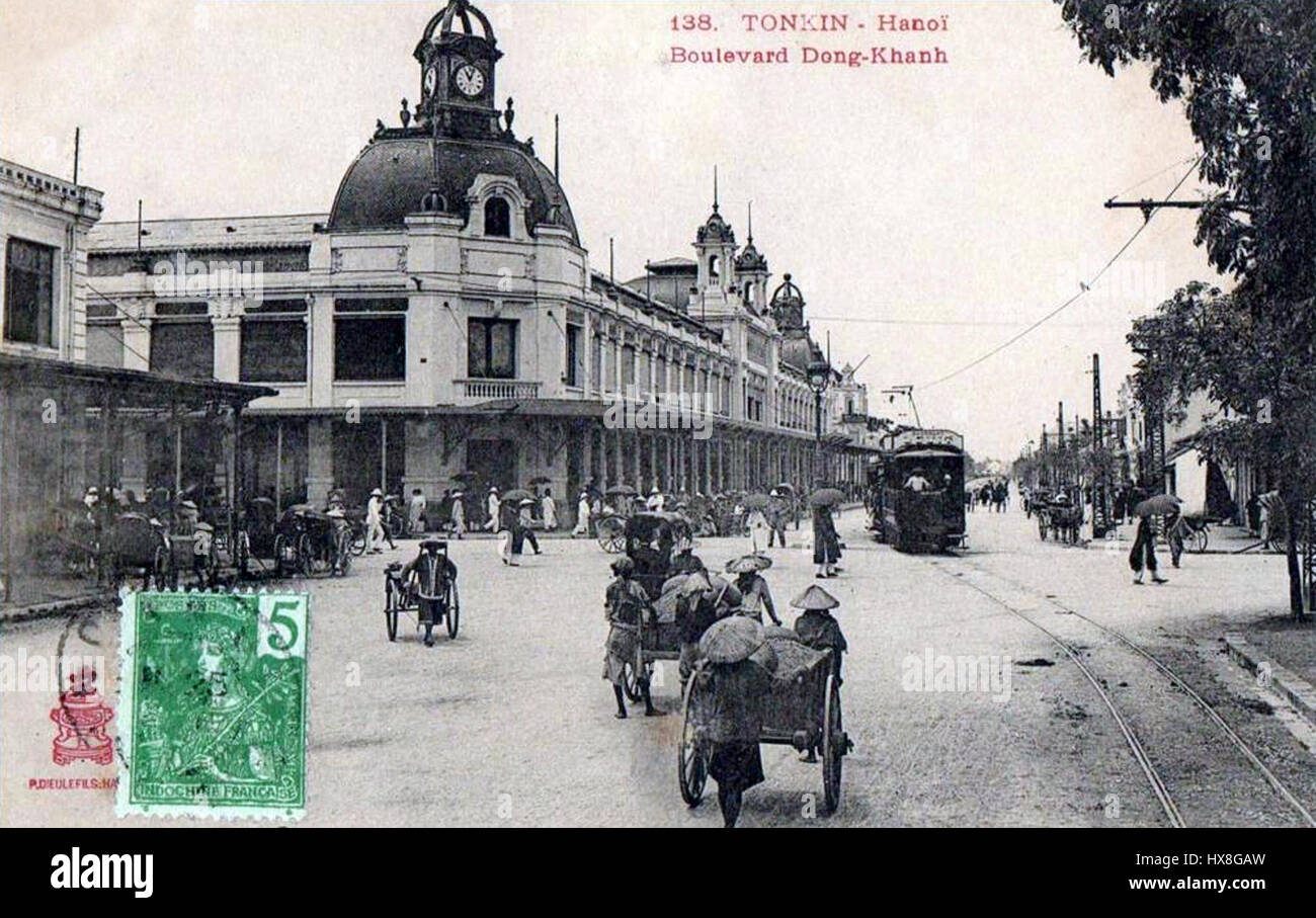 Viet Nam Tonkin Hanoi Boulevard Dong Khanh Stock Photo - Alamy