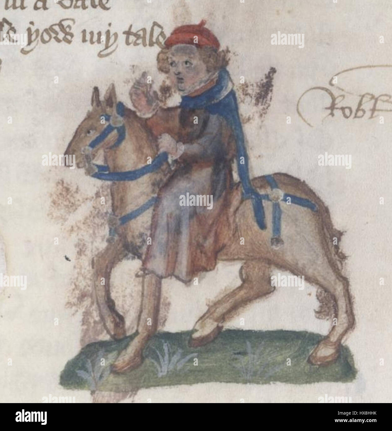 This illustration from the Ellesmere Chaucer manuscript depicts the Nun ...