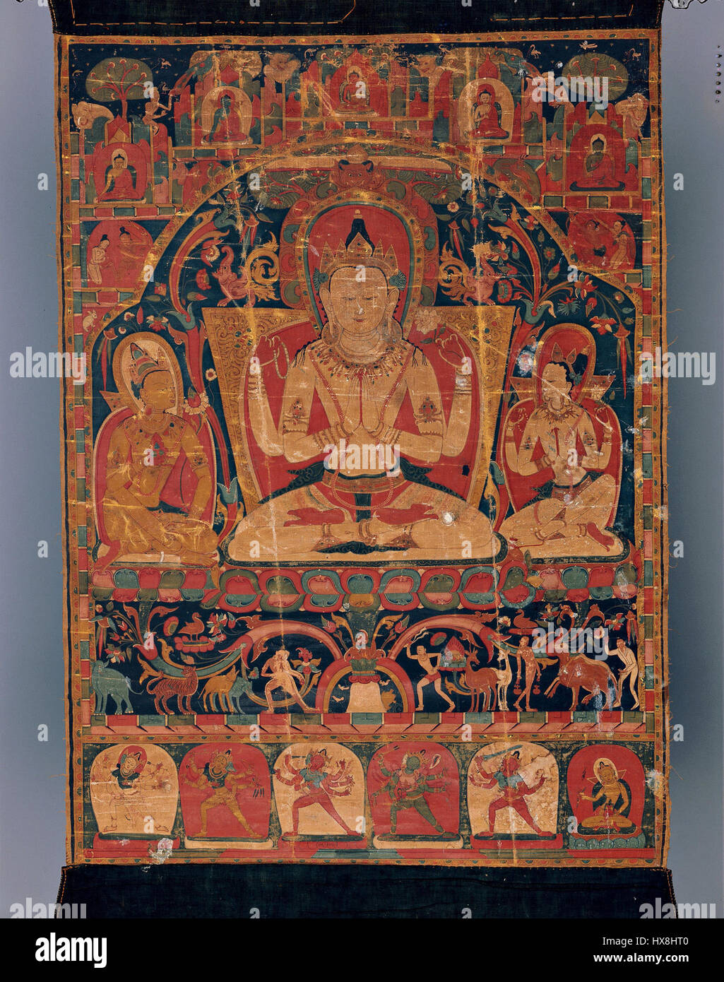 Shadakshari Lokeshvara is a deity depicted in Buddhist art, known for ...