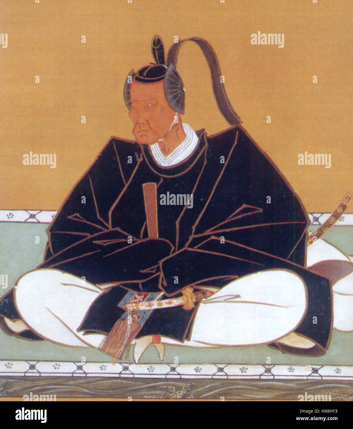 *Shigekata Hosokawa* is a traditional Japanese portrait painting ...