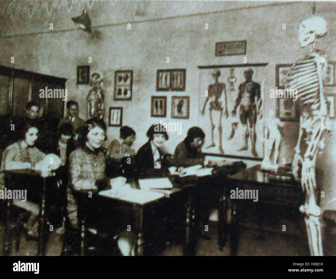 A depiction of an anatomy classroom (Sala de aula Anatomia) from 1997 ...