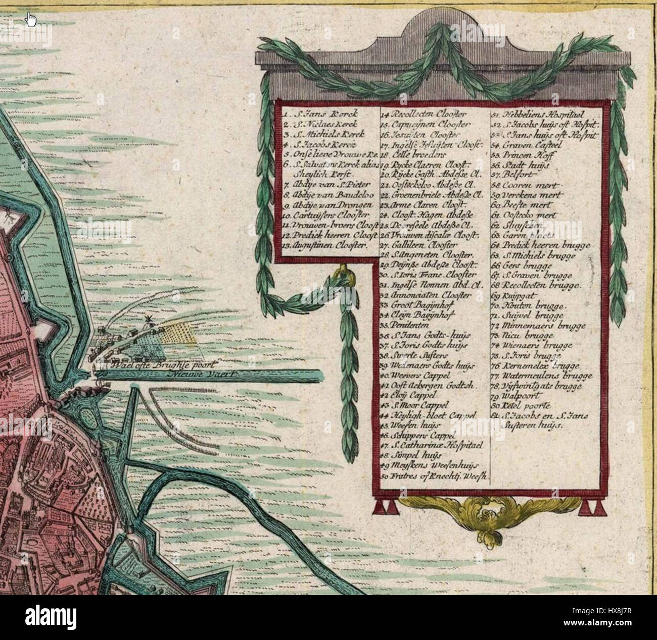 This detailed map of Ghent, created by M. Seutter and J.M. Probst in ...