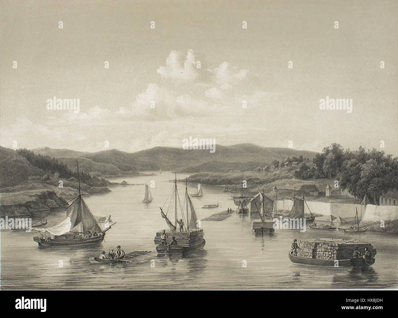 'Parti af Frederikstad Mathilde Josephine Smith' is a portrait painting ...